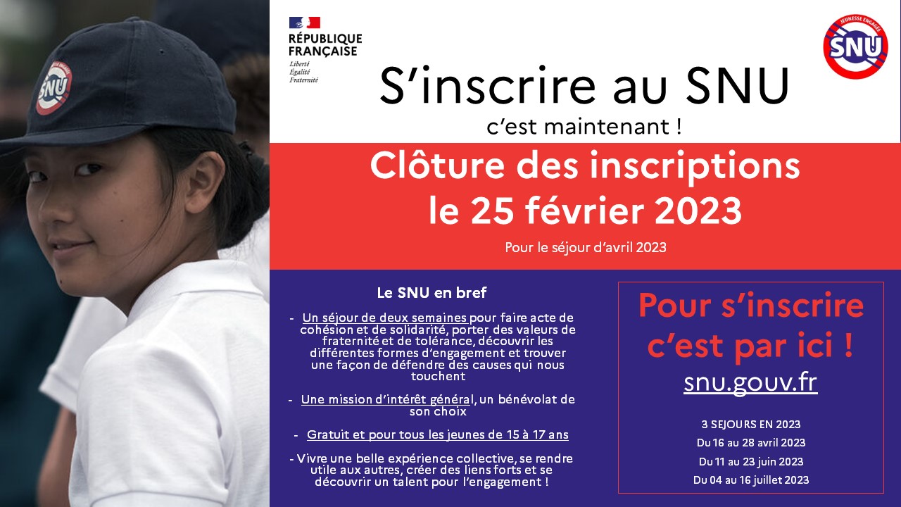 SNU INSCRIPTIONS 2023 | PLOGONNEC