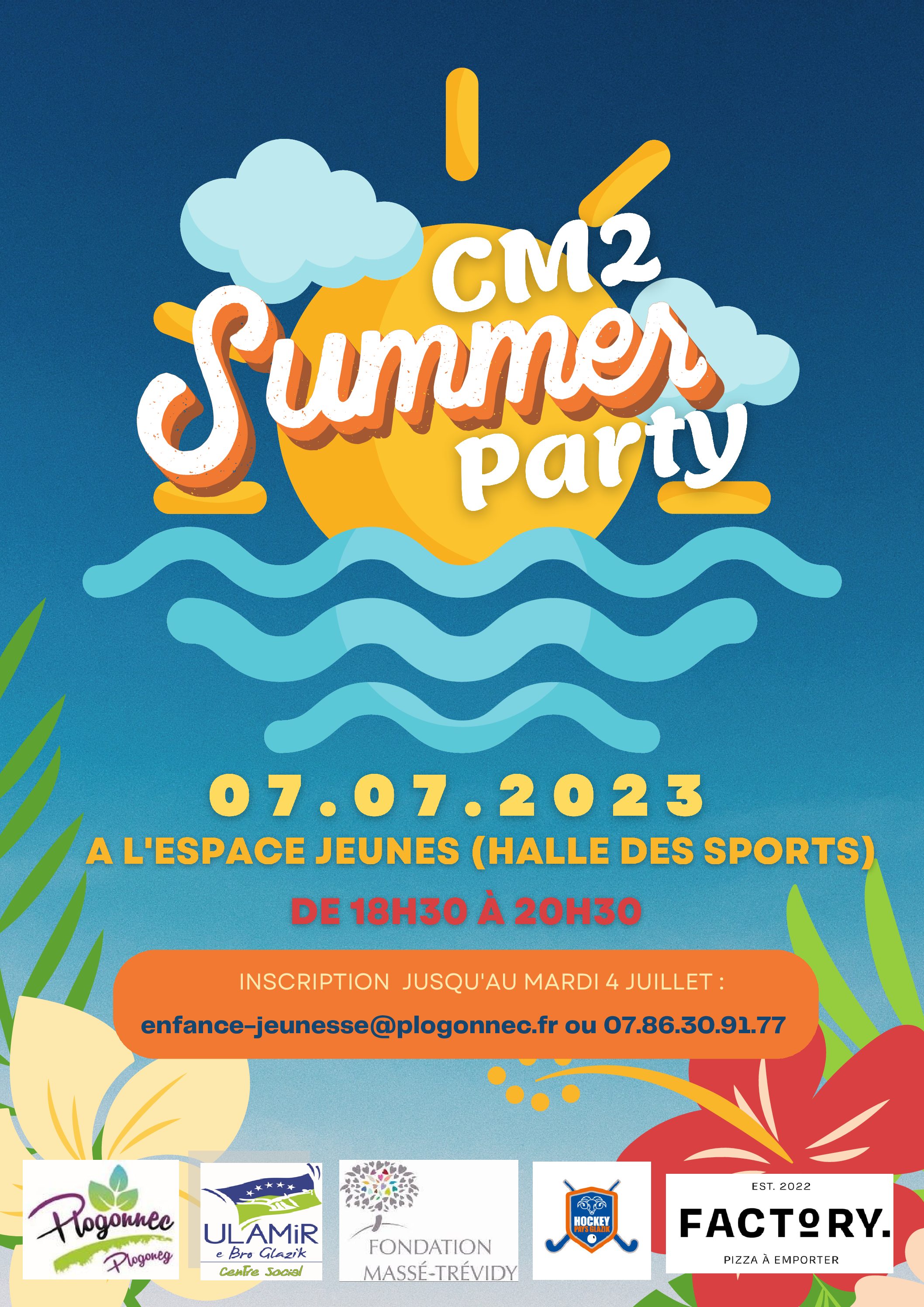 Flyer affiche soirée CM2 2023 | PLOGONNEC