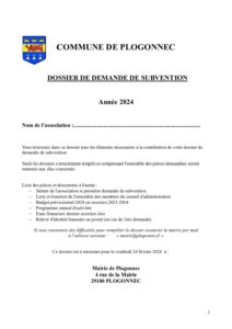 Dossier-demande-de-subventions-2024 | PLOGONNEC