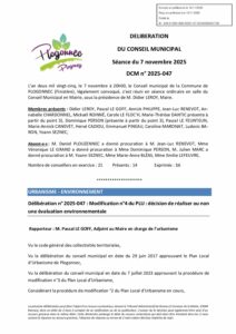 2-DCM 2025-047 Modif 4 PLU décision de réaliser ou non évaluation environnemen | PLOGONNEC